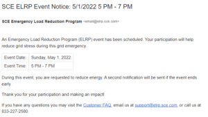 Customer FAQ – Southern California Edison ELRP